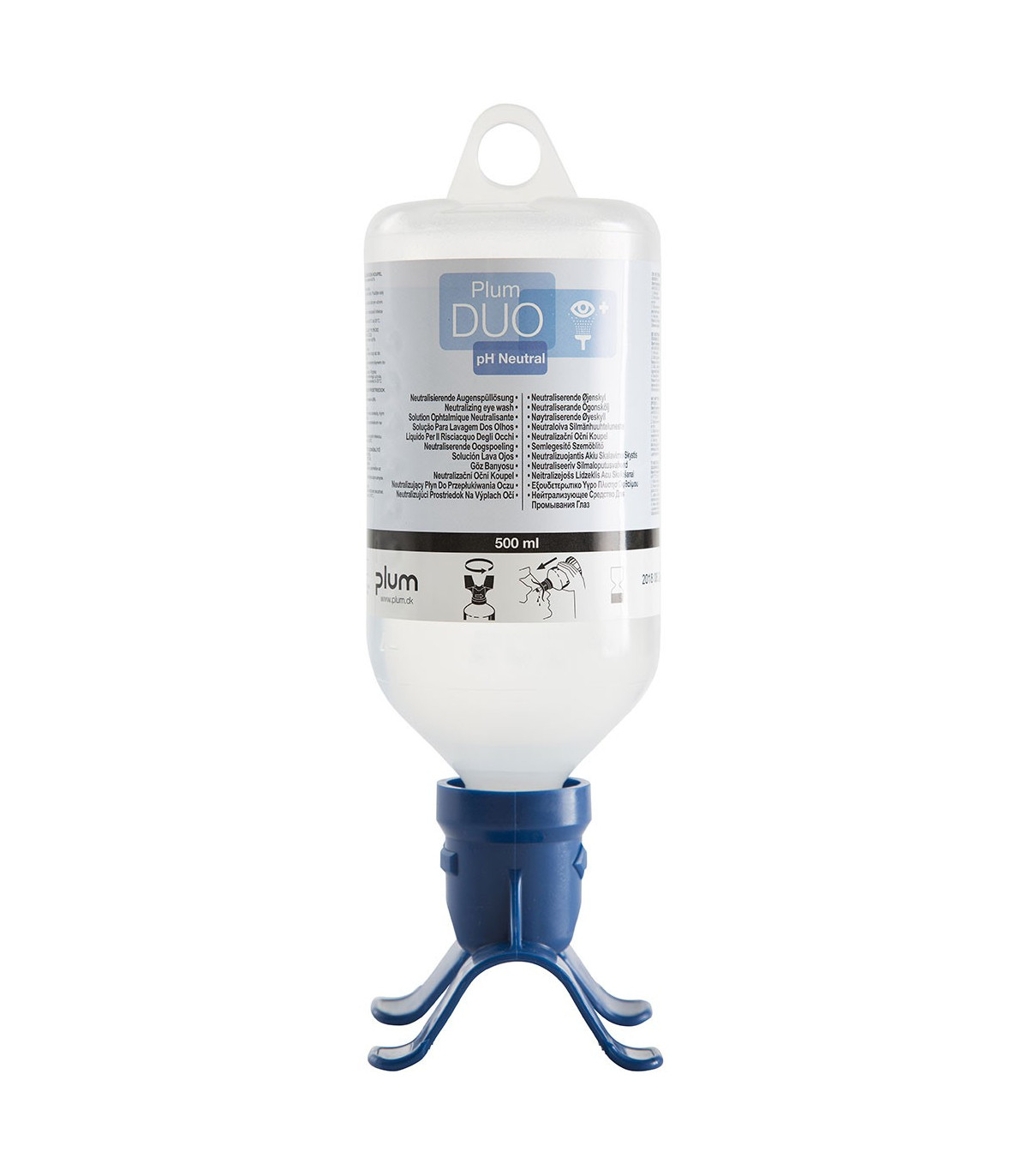 Solution de lavage oculaire neutre DUO pH 500 ml pour acides/alcalis - EW07