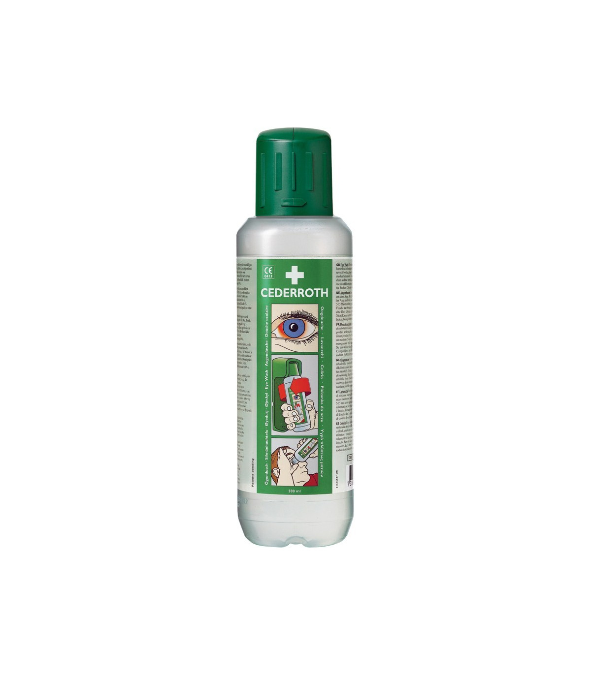 Botella emergencia lavaojos 500ml Sol. pH neutro, ácidos y alcalinos ...