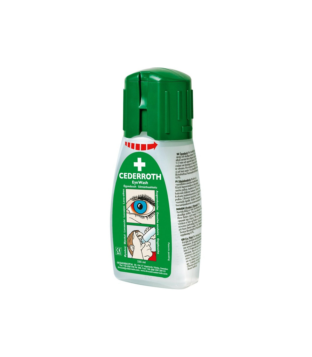 Botella emergencia lavaojos 235ml Soluc. pH neutro ácidos y alcalinos ...