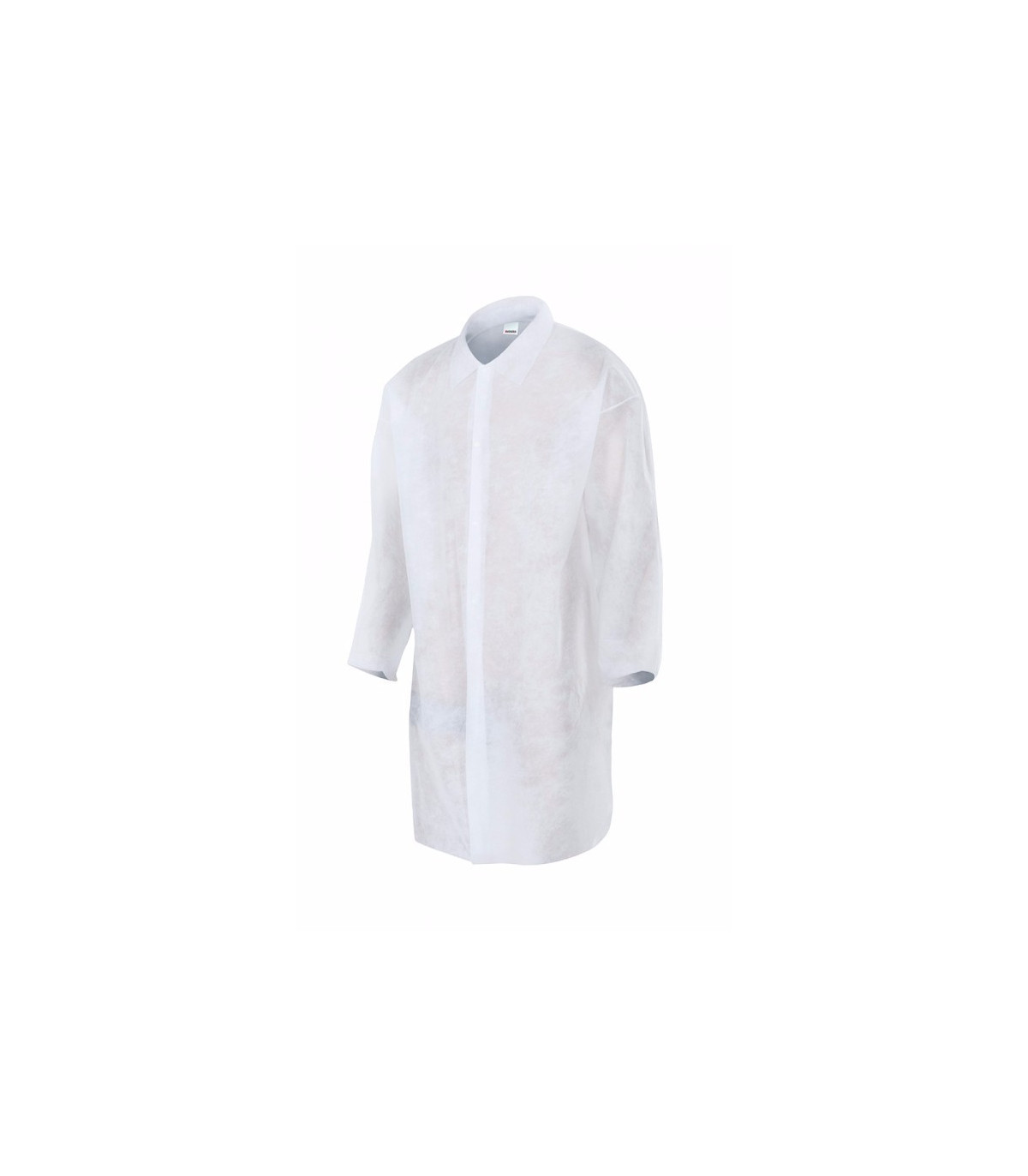 Disposable white visitor gown Pack of 25 units VELILLA 66