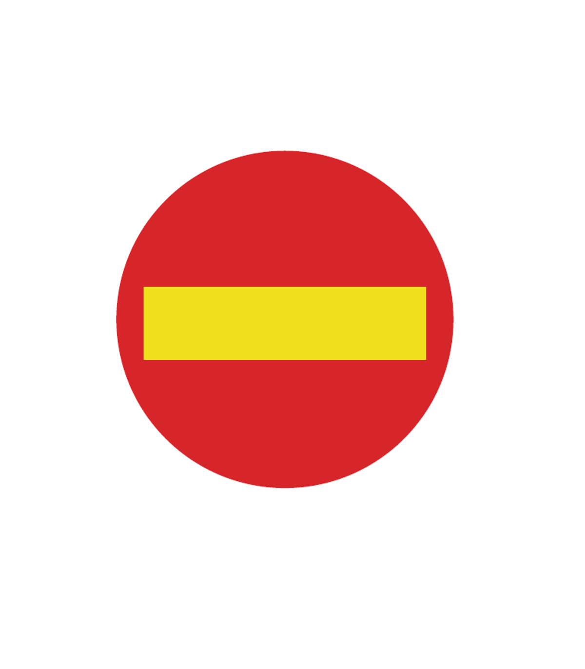 PVC Road Signs Prohibited