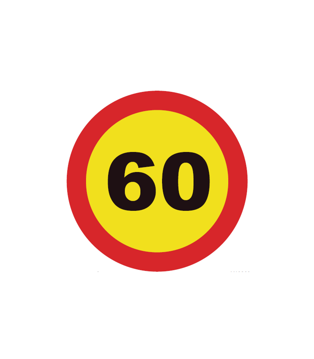 PVC Road Signs Limit 60Km