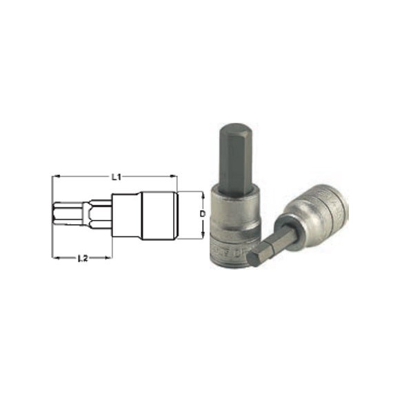 Vaso hexagonal com acionamento 3/8" AF 3 TENG TOOLS