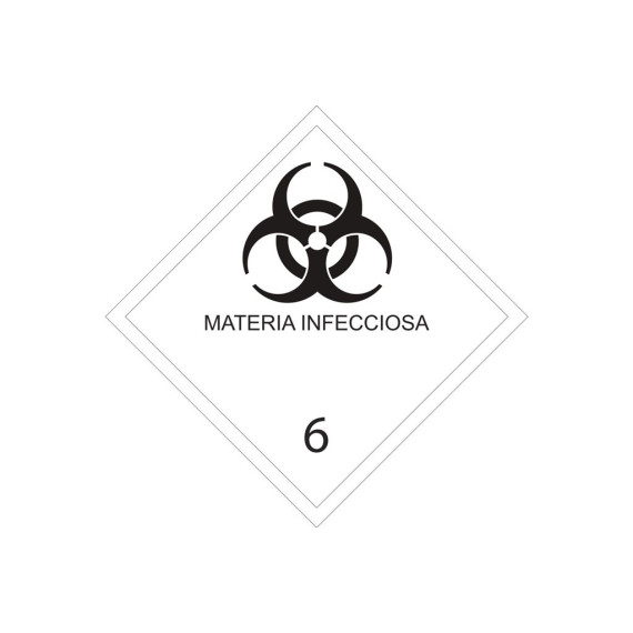 Safety sign INFECTIOUS MATERIALS (hazardous materials) COFAN skrc