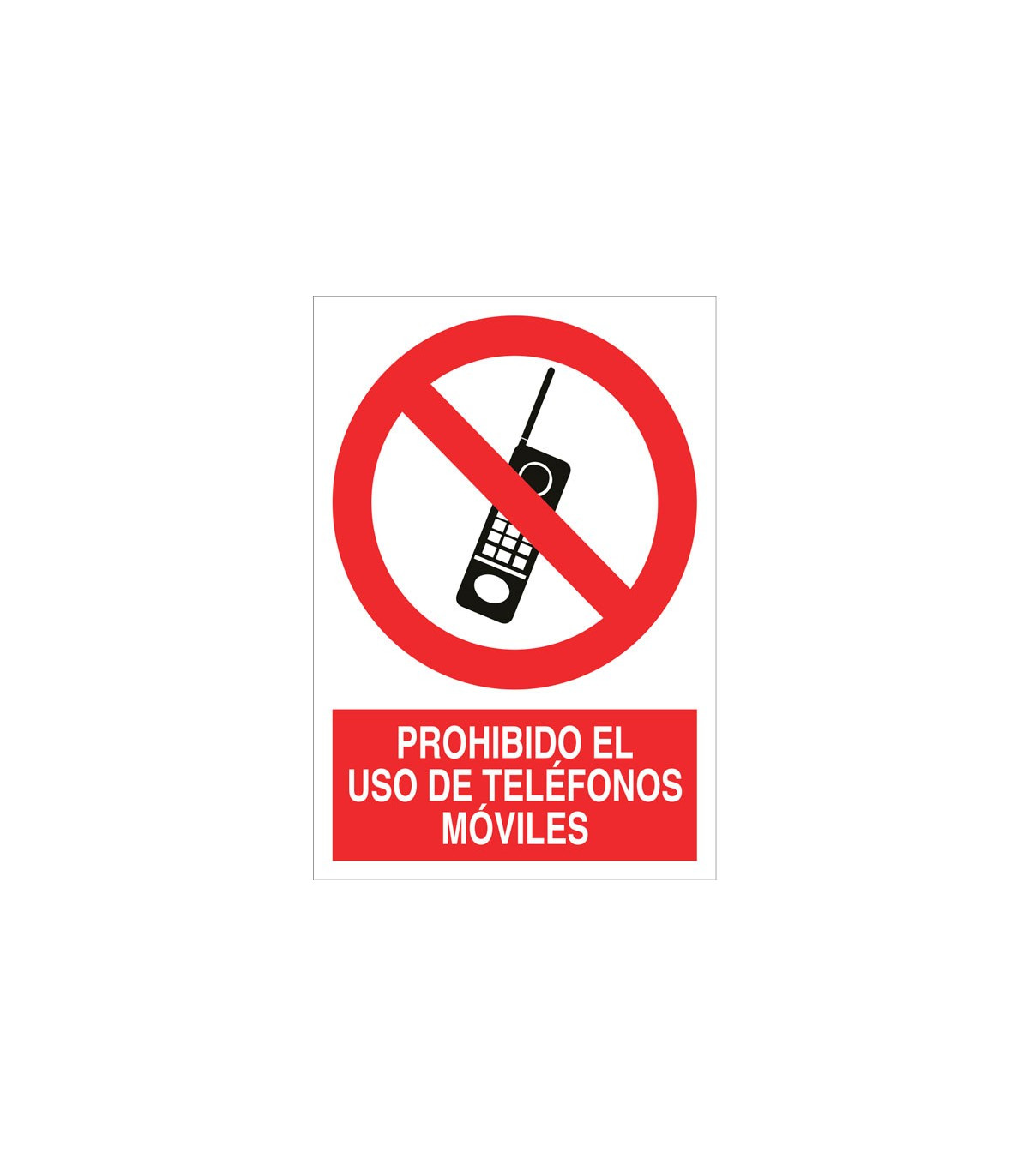 Señal de prohibido el uso de teléfonos móviles COFAN, comprar online