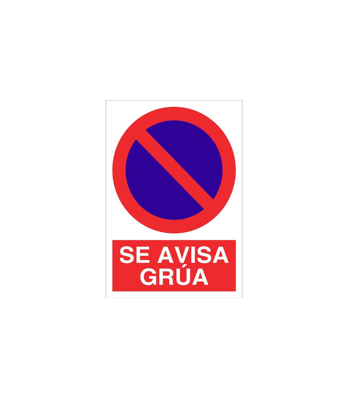 Ban sign Crane (testo e pittogramma) COFAN