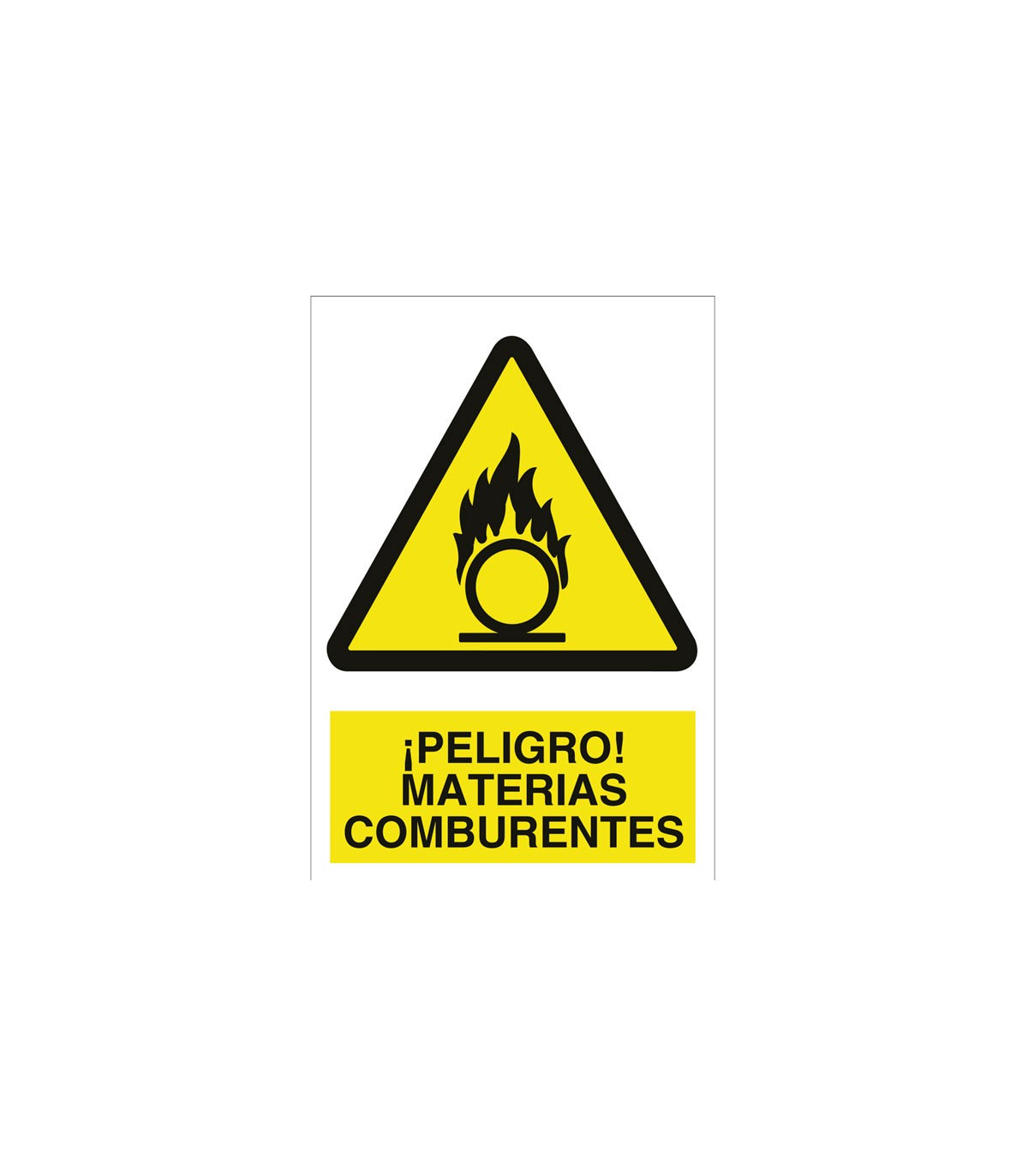 Señal de advertencia ¡Peligro! materias comburentes COFAN, comprar online