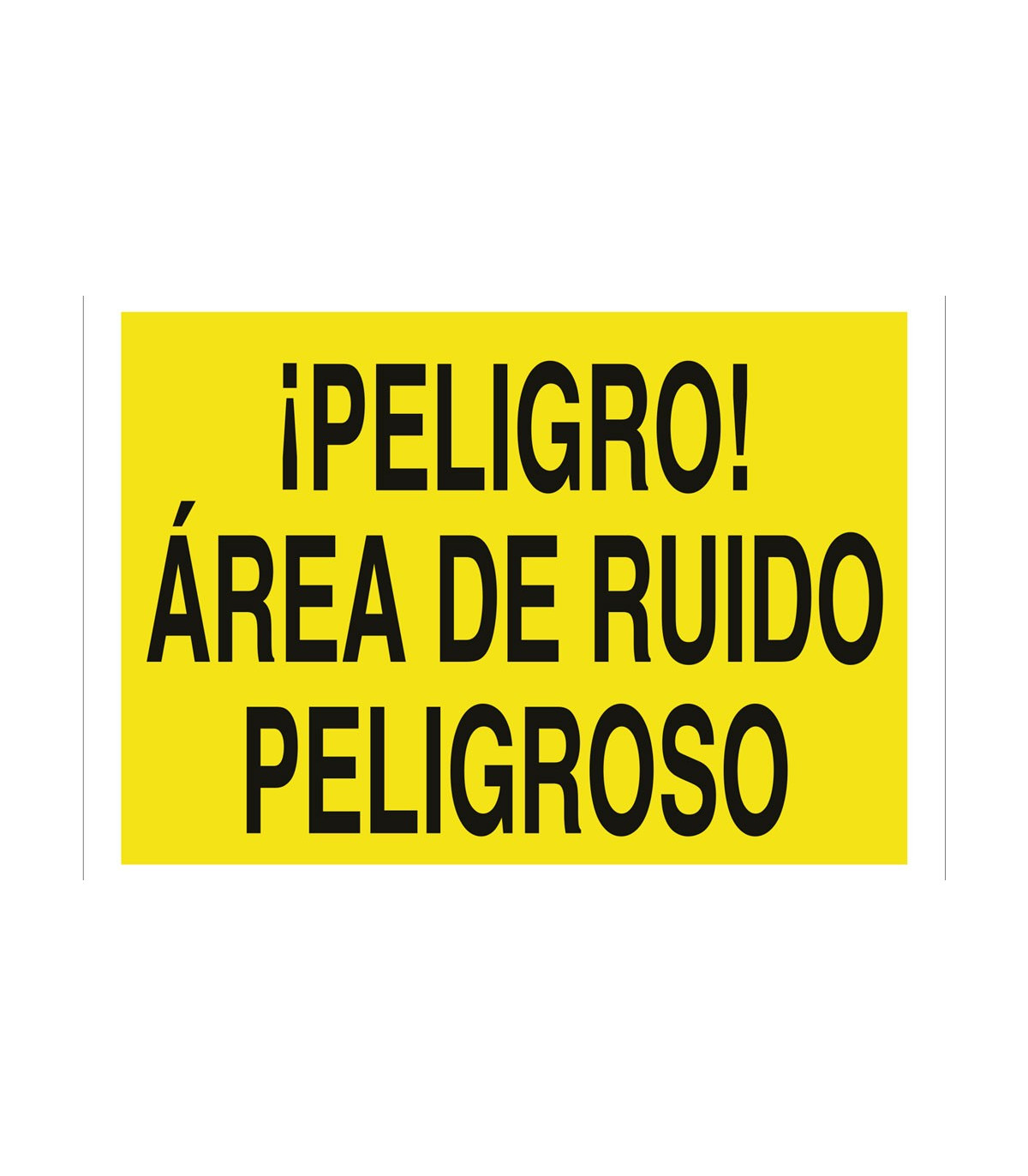 Señal de advertencia ¡Peligro! área de ruido peligroso COFAN skrc ...