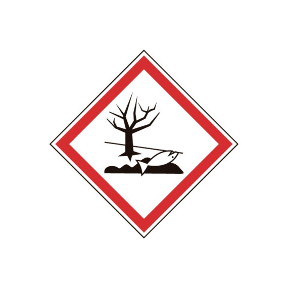 Signo de resíduos tóxicos Perigo nocivo para o ambiente aquático