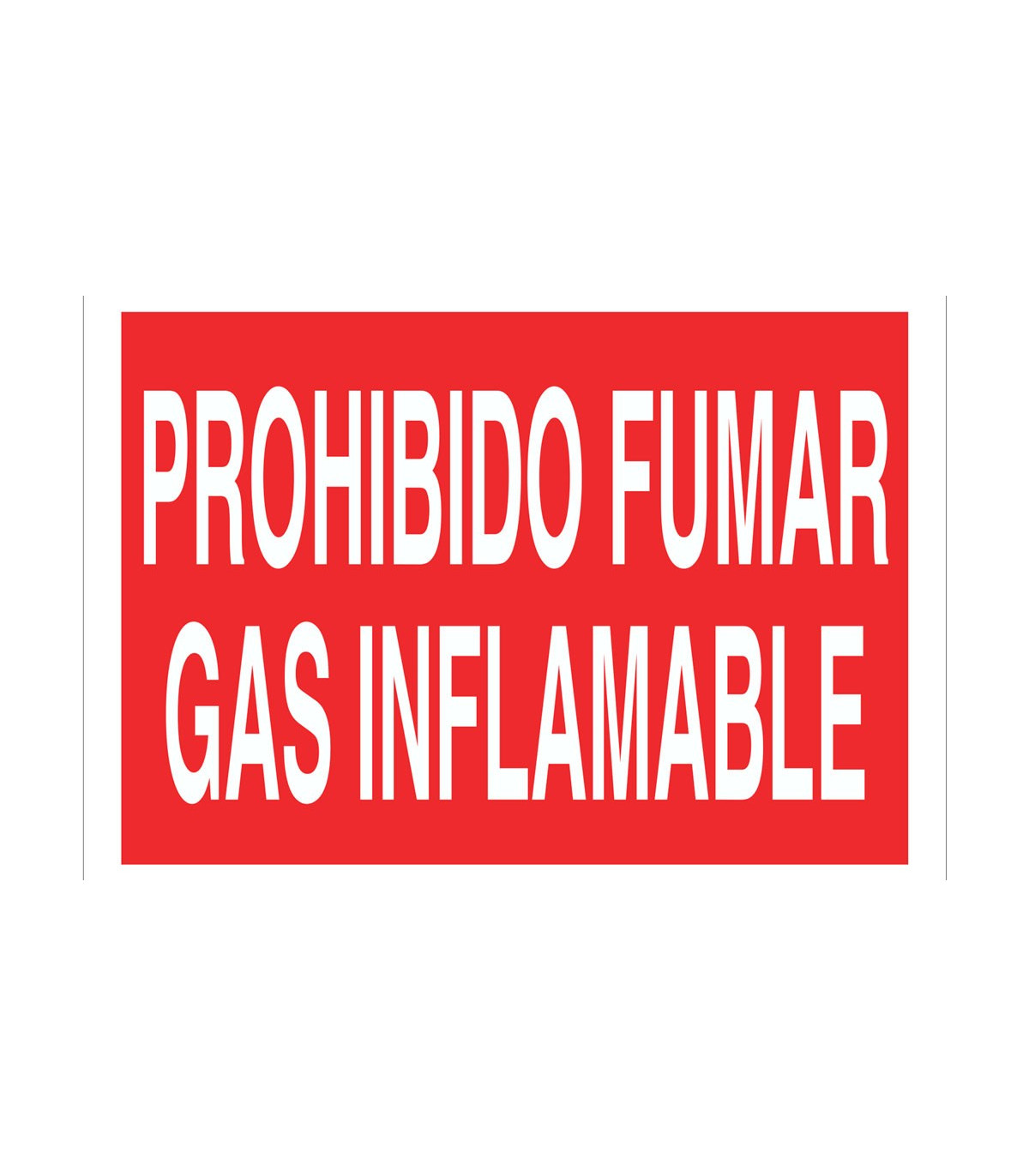 Señal de Prohibido fumar gas inflamable COFAN, comprar online