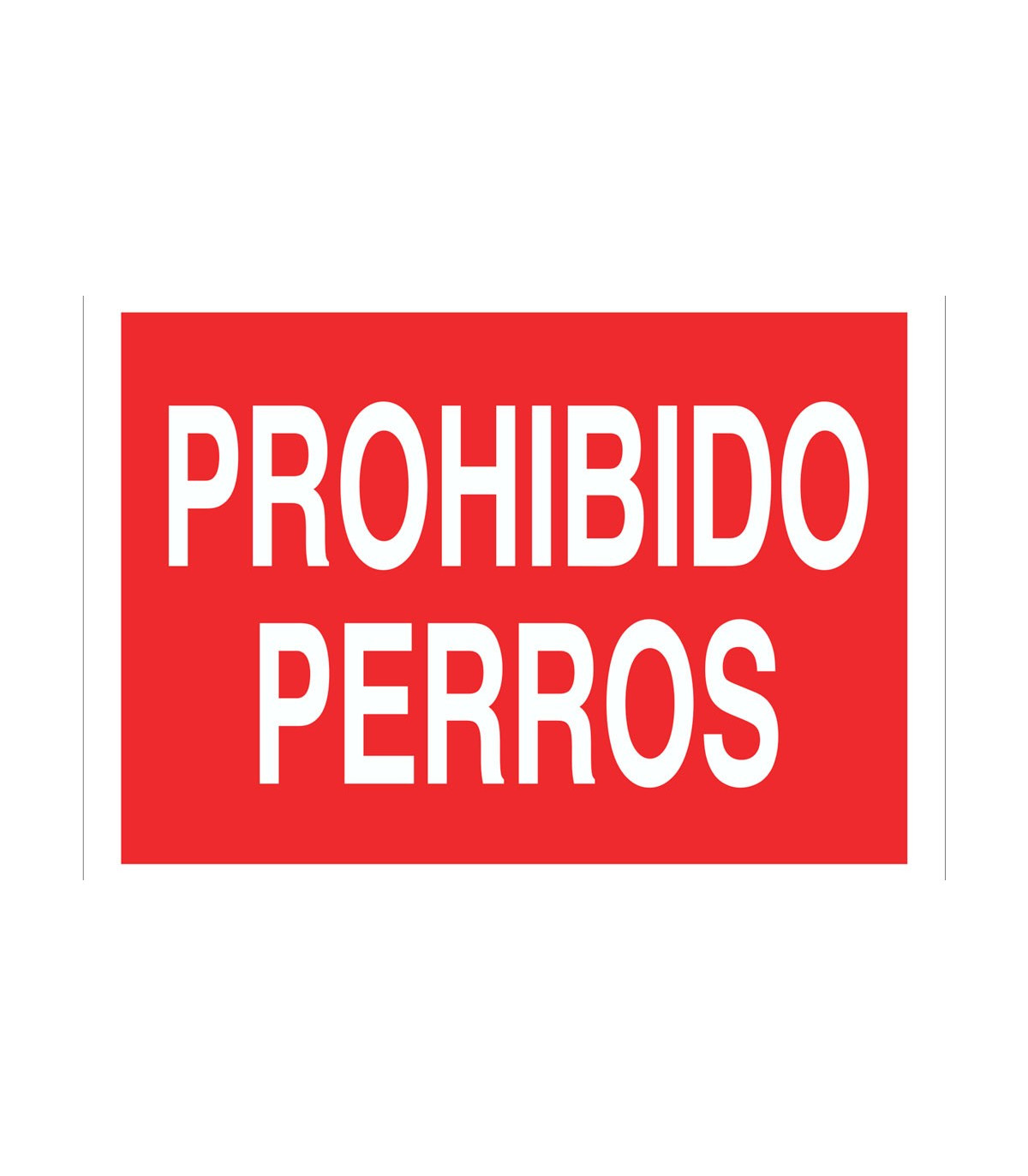 Nenhum sinal de cães proibidos (apenas texto) cofan