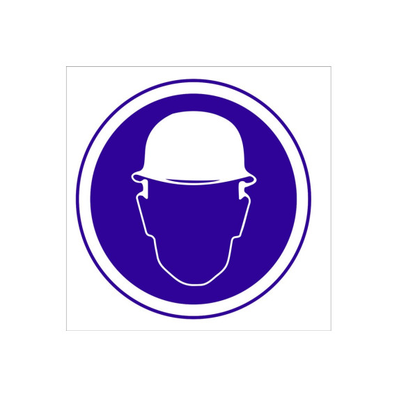 Signal de pictogramme Utilisation obligatoire du casque COFAN