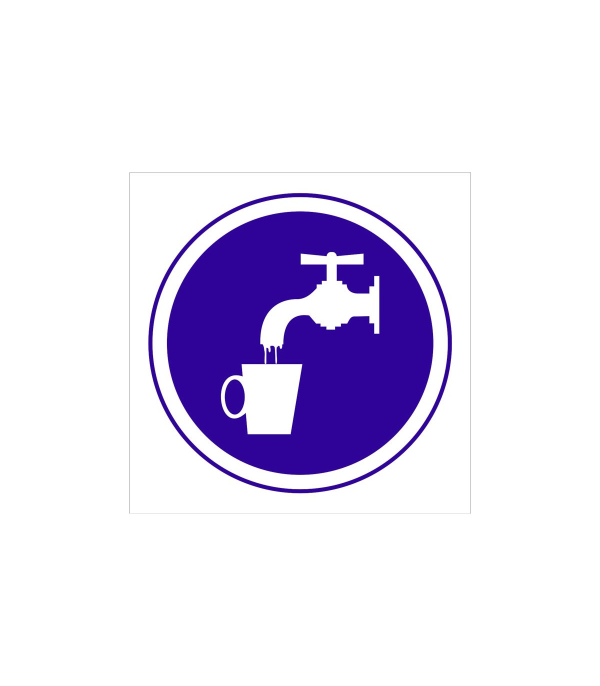 Signalisation du pictogramme Eau potable COFAN