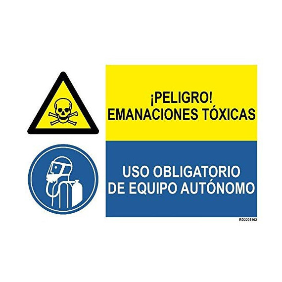 Hazard signal Toxic emanations, mandatory use of Sales Autonomous Equipment