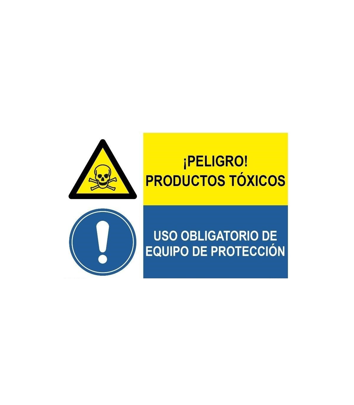 Combined signal DANGERS TOXIC PRODUCTS Mandatory use of sekurec ...