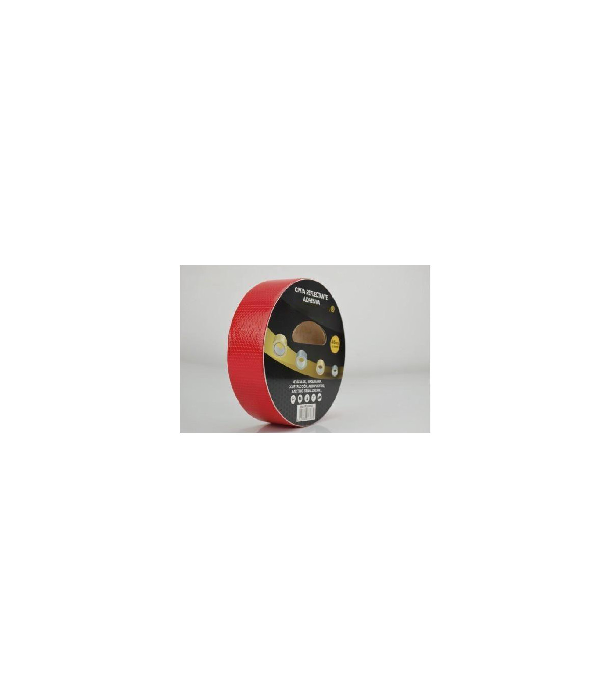 Tape adhésive réfléchissante de 5 cm X 46 M rouge SEKURECO