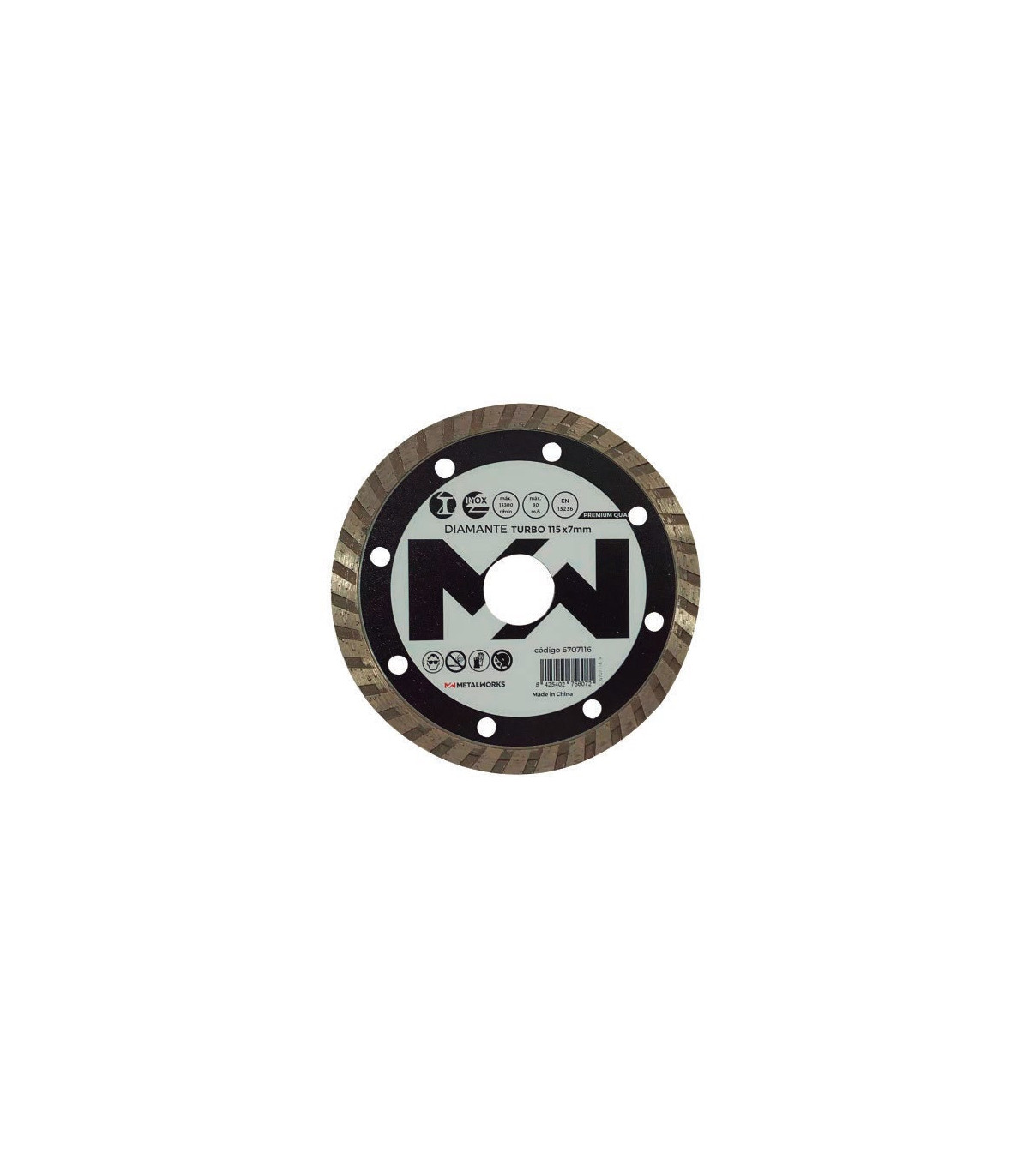 Diamond Cutting Disc Turbo EN 13236