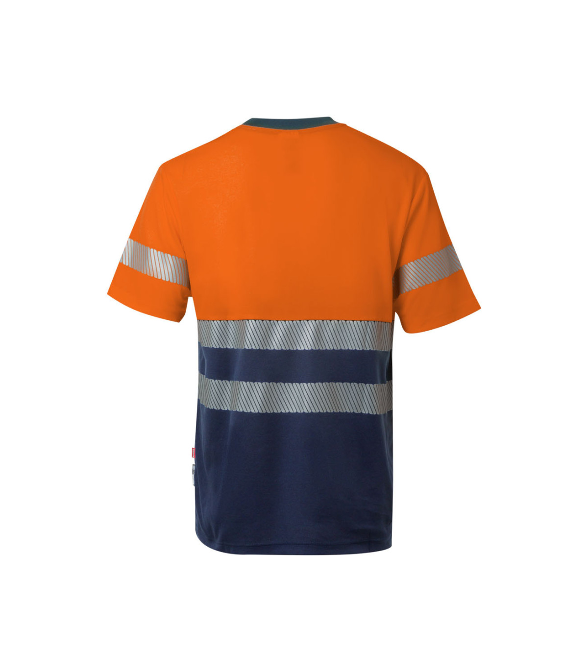 Camiseta algodón bicolor manga corta Reflatex RS con cinta reflectante ...