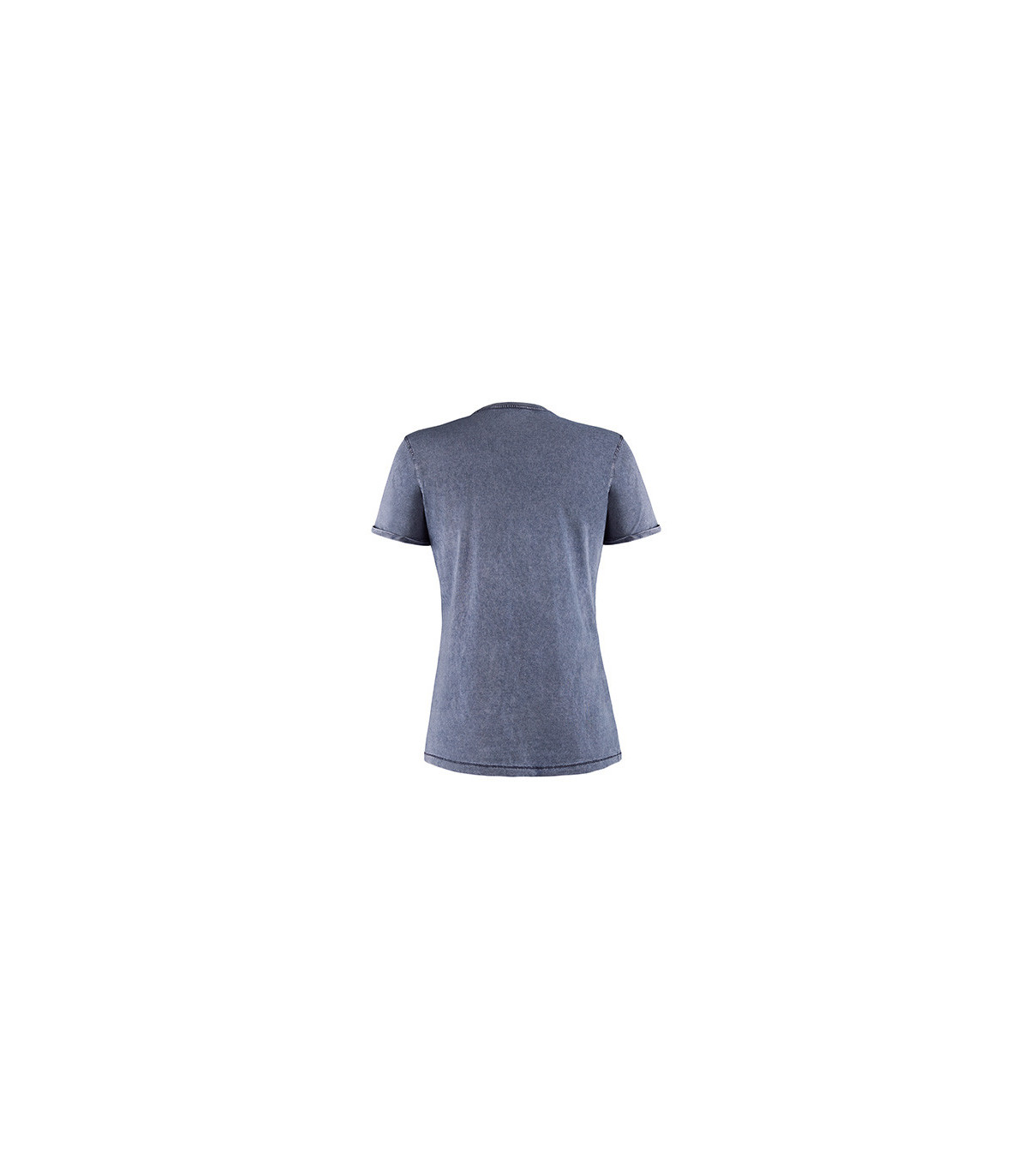 Short Sleeve T-Shirt Jeans Effect for Women with Double Seams in Husky ...