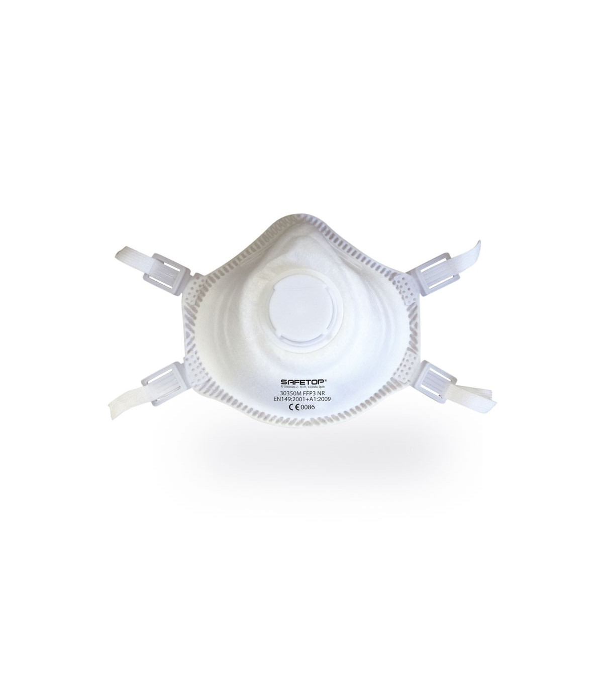 Preformed metal-free valve mask FFP3 NR EMÉ SERIES, 30350M