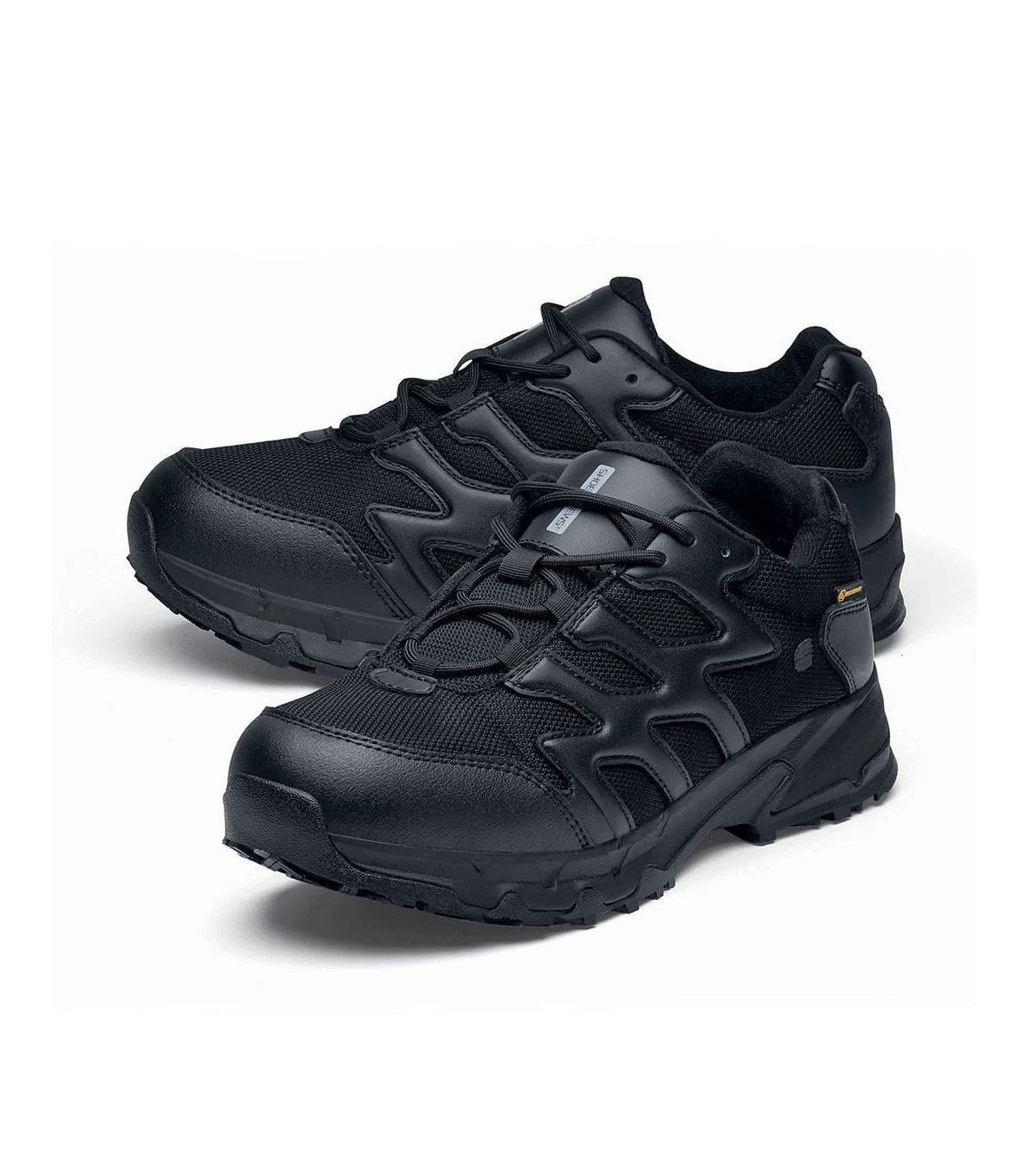 Black military shoe O2 SRC CI HI ESD EN ISO 20347:2012 CARRIG LOW SHOES ...