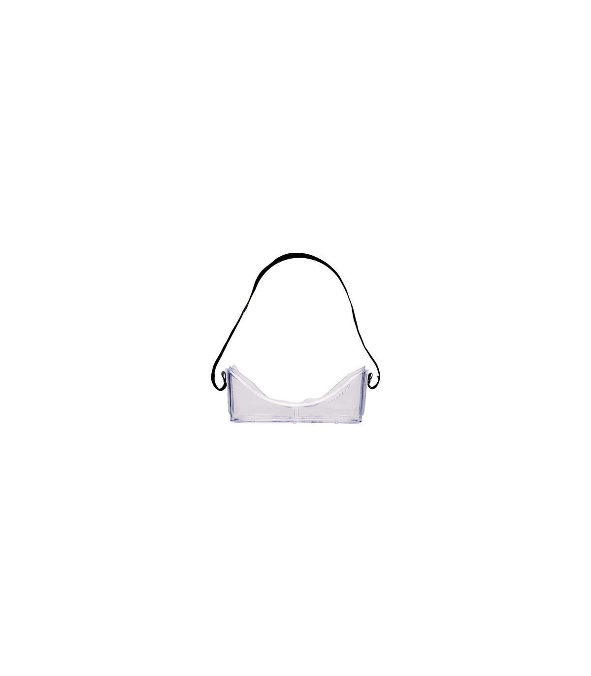 Lunettes de sécurité à ventilation indirecte en PC incolore à sangle ...
